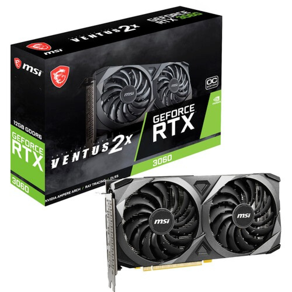 MSI GeForce RTX 4060 VENTUS 2X BLACK 8GB OC GDDR6 Graphics Card Price ...